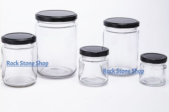 Round Glass Jar Mini Bottle Air Tight Storage Container For Sweet ...
