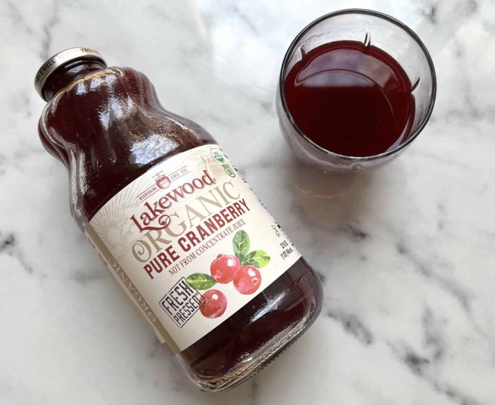 LAKEWOOD ORGANIC PURE CRANBERRY JUICE/LEMON-GINGE/APPLE JUICE 946ML ...