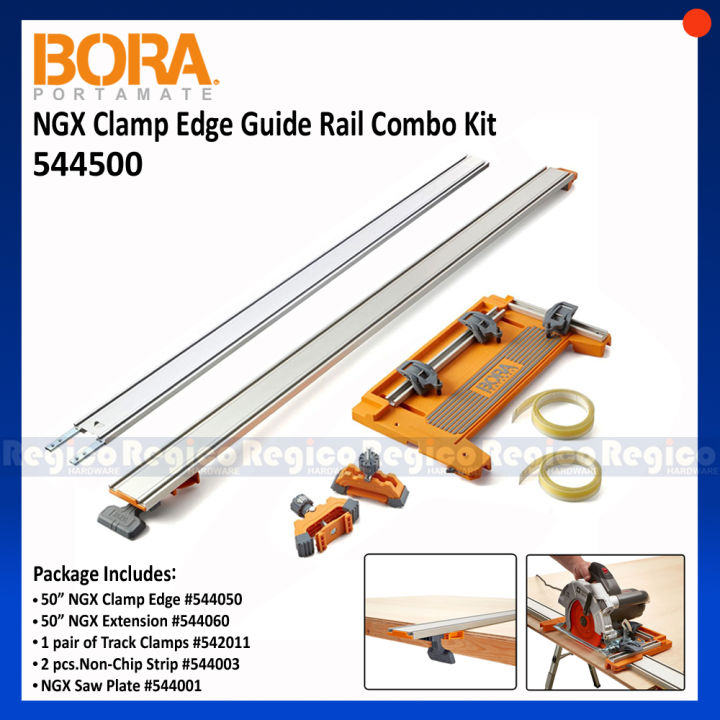 Bora NGX Deluxe Set Clamp Edge Combo Kit Guide Rail and Extension Rail ...