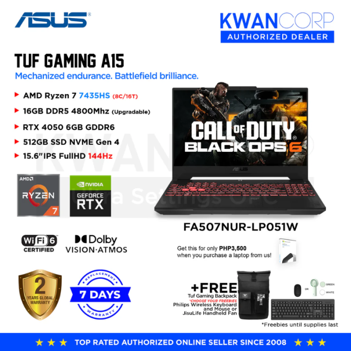 Asus TUF Gaming A15. FA507NUR-LP051W AMD Ryzen 7 7435HS 16GB RAM RTX ...