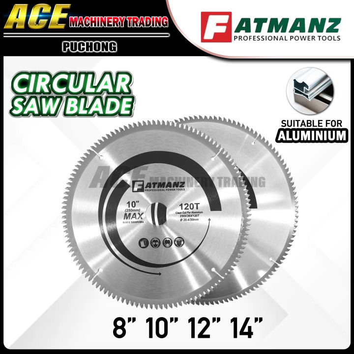 [ FATMANZ ] Aluminium Cutting Disc | 8" 10" 12" 14" | TCT Circular Saw ...