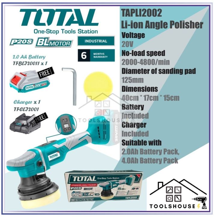 Total TAPLI2002 Li-ion Angle Polisher 锂离子角抛光机 | Lazada