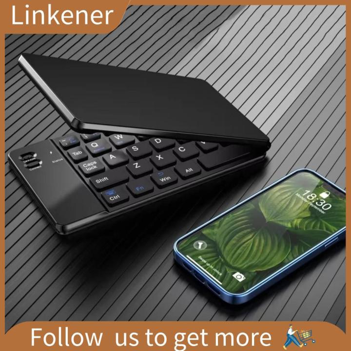 LINKENER Folding Wireless Keyboard Rechargeable Bluetooth Keyboard ...
