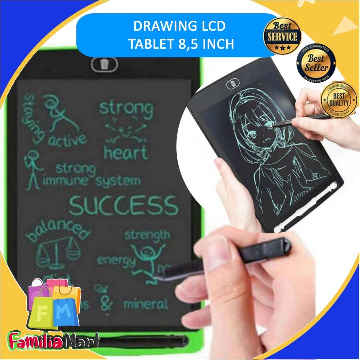 LCD WRITING TABLET 8.5 INCH / PAPAN TULIS ANAK DAN DEWASA | Lazada ...