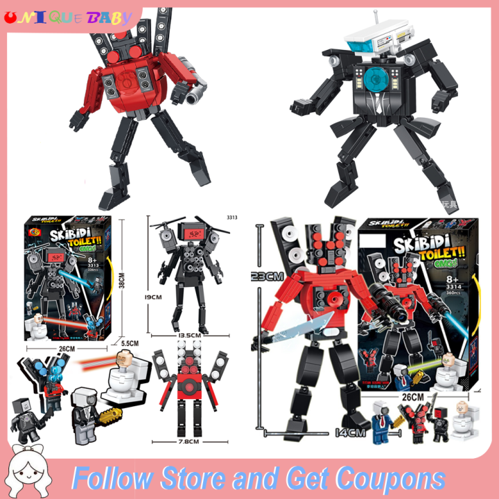 UB Toilet Man Vs Monitor Man Building Blocks Skibidi Toilet Series Boys ...