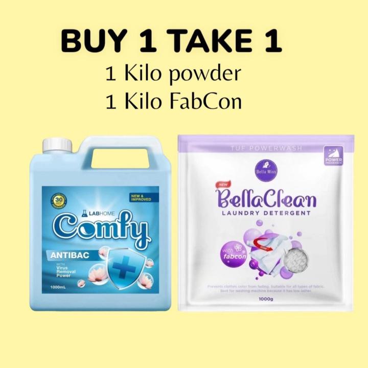 LX-BUY 1 TAKE 1-Bella detergent powder 1 kilo+Comf y antibac fabcon 1 ...