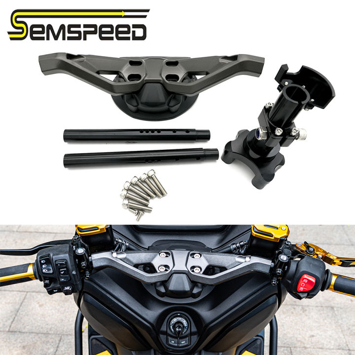 SEMSPEED For Yamaha NMAX 155 150 125 V2 2020-2023 2024 Motorcycle CNC Handlebar Handle Bar Fork ...