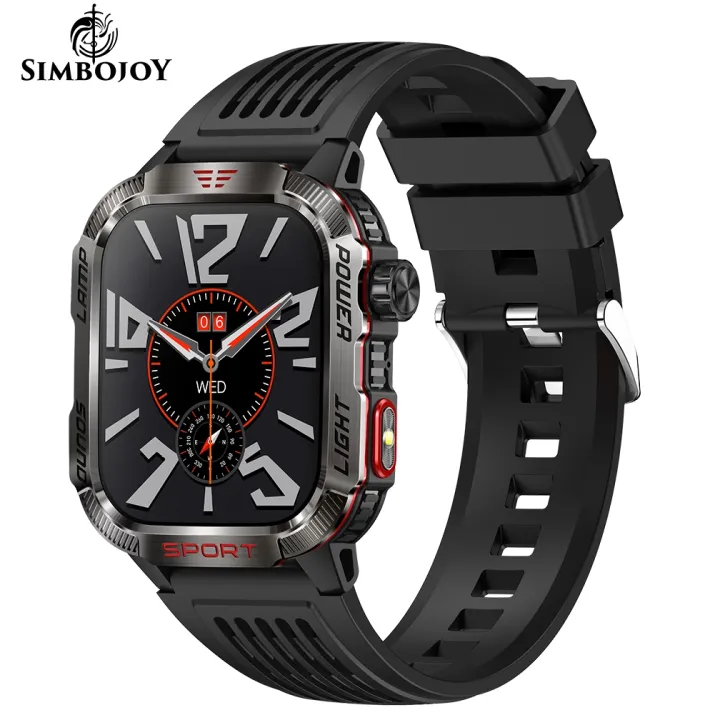 Simbojoy Smartwatch Compass 100+ Sport Modes Jam Running Pria Pace DIY ...