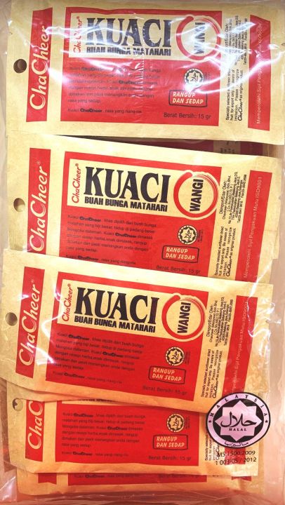 CHACHA CHACHEER KUACI SUNFLOWER SEEDS WANGI / BUAH BUNGA MATAHARI 15G X ...