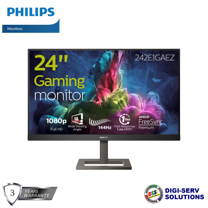 Philips 242E1GAEZ 24" Gaming Monitor, E Line, 1920 x 1080 Full HD ...