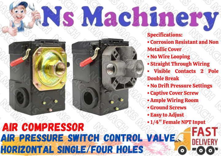 Air Compressor Switch Pressure Control Switch Valve for Air Compressor ...