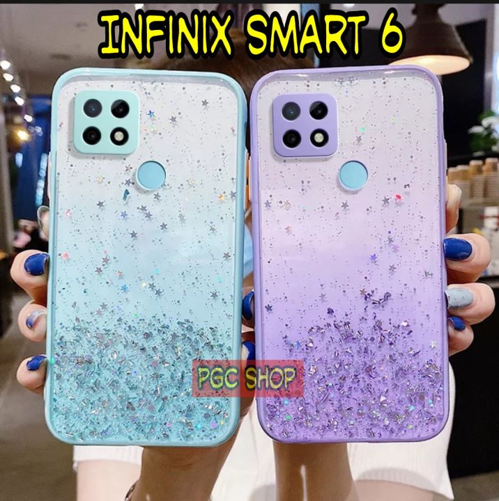 CASING ( INFINIX SMART 6 ) CASE GLITER, KESING HP,KASING KEREN,CASING ...