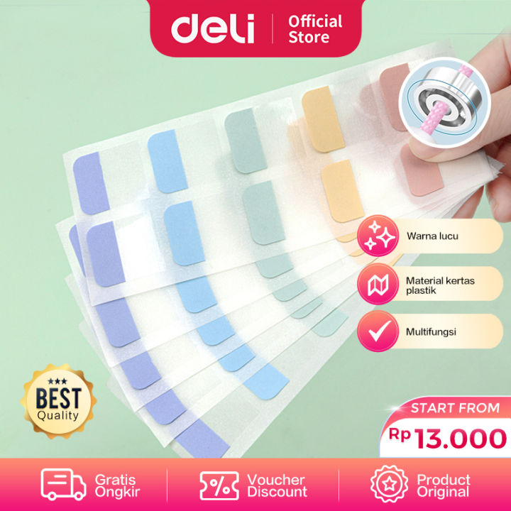 Deli Index Tab / Penanda / Pembatas Halaman Kertas Plastik 2153X ...