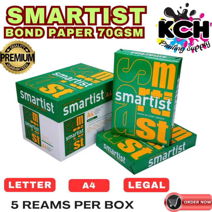Smartist Copy Paper Short/A4/Long 70gsm 500sheets Substance 20 | Smooth ...