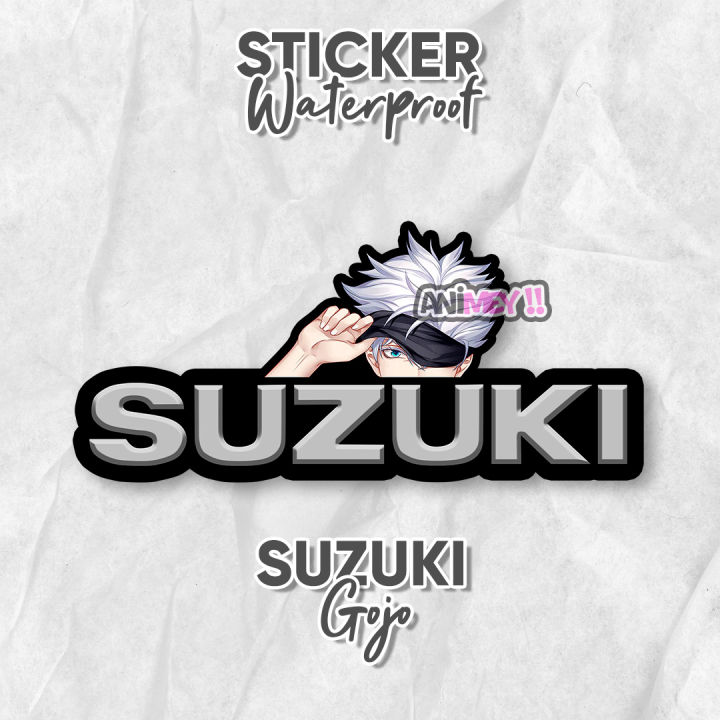 Stiker Gojo Satoru Logo Suzuki / Stiker Anime Waterproof | Lazada Indonesia