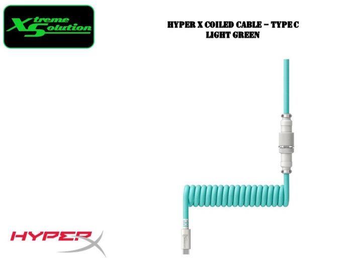 Hyper X Coiled Cable - Type C Cable For Mechanical Keyboards - Light ...
