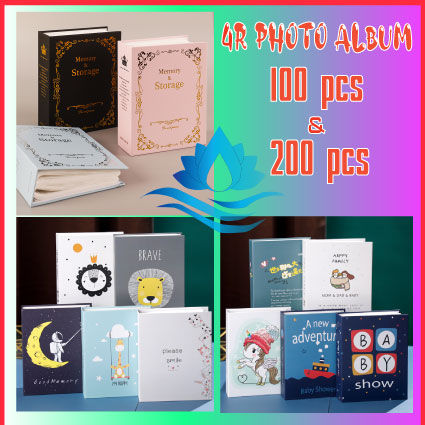 4RA-01 4R Photo Album 100 & 200 pcs Photo Pocket Album Gambar 4R 相册 ...