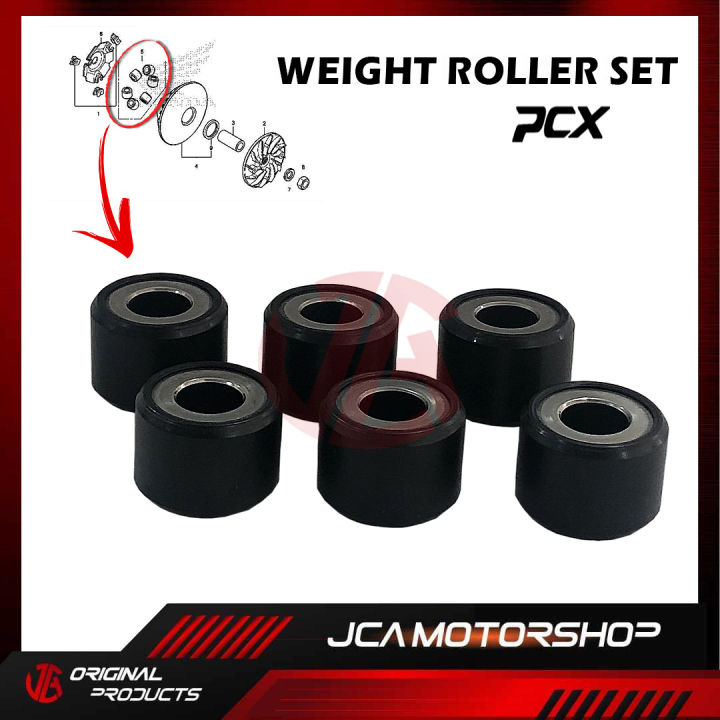 ORIGINAL HONDA WEIGHT ROLLER SET (FLYBALL) FOR PCX 160, ADV 160 | Lazada PH