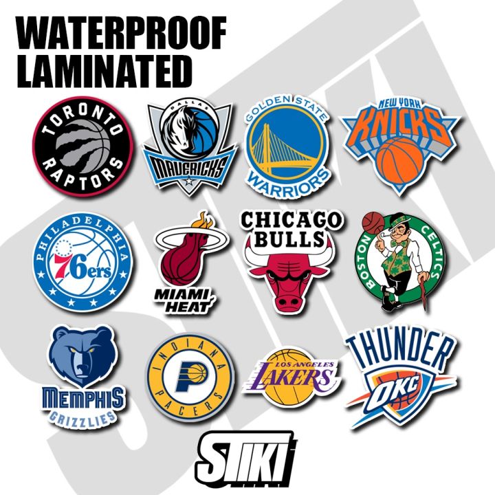 NBA Teams Vinyl Sticker WATERPROOF LAMINATED | Lazada PH