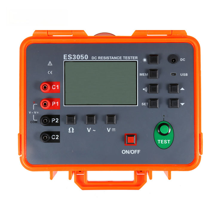 ES3050 DC Resistance Tester 1A Equipotential Bonding Tester 0.0001Ω ...