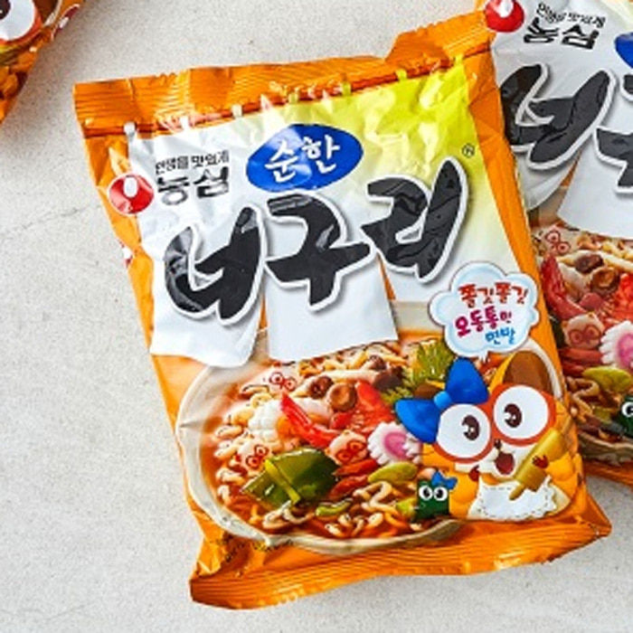 Nongshim Neoguri mild Seafood Noodles 120g Korean Instant Ramen Noodle ...