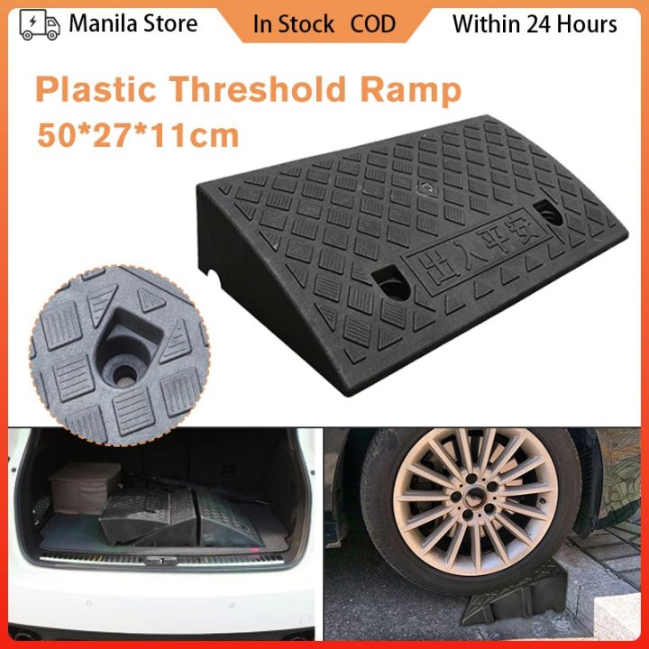Portable Car Curb Ramp Lightweight Threshold Ramp Heavy Duty Plastic ...