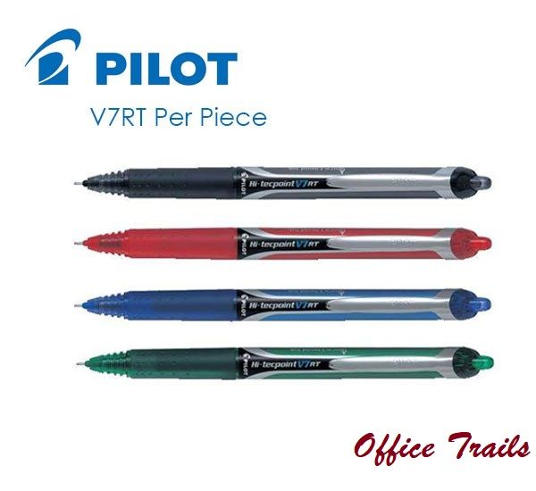 Pilot Hi-Tecpoint V7 RT Retractable Rollerball Pen 0.7mm Sold Per Piece ...