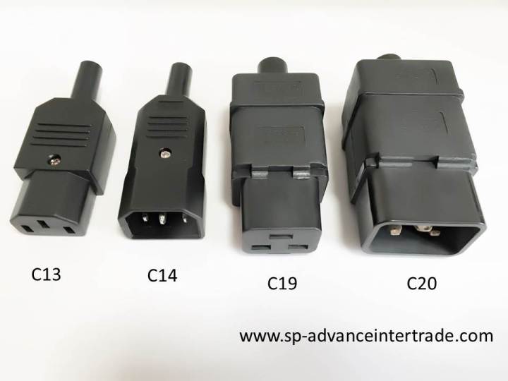 Connector IEC C13 (10A) หัวประกอบ หัวแปลง IEC C13 ขนาดตามสเปค 10A ...