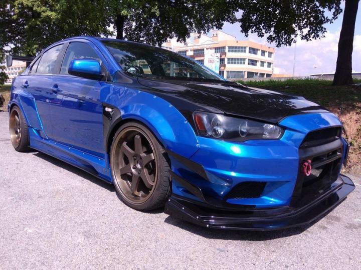 Mitsubishi Lancer gt inspira VARIS Wide Bodykit body kit front side ...