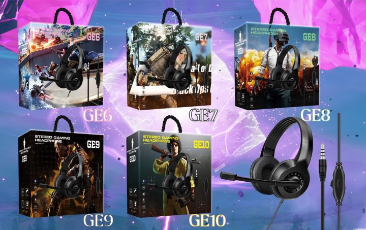 หูฟังเกมมิ่ง รุ่น GE Gaming Headset หูฟัง Pc มีไมค์/เบสเเน่น/ ตัดเสียง ...