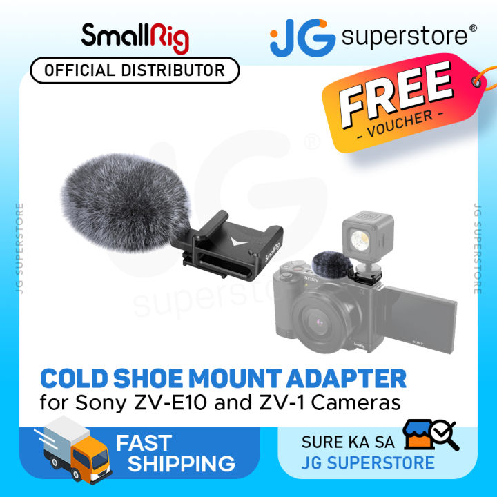 SmallRig Cold Shoe Adapter with Replacement Windshield and Additional ...