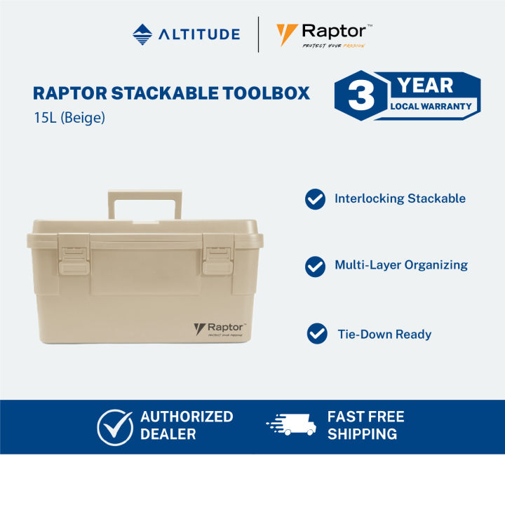 Raptor Storage 15L Stackable Tool box | Lazada PH