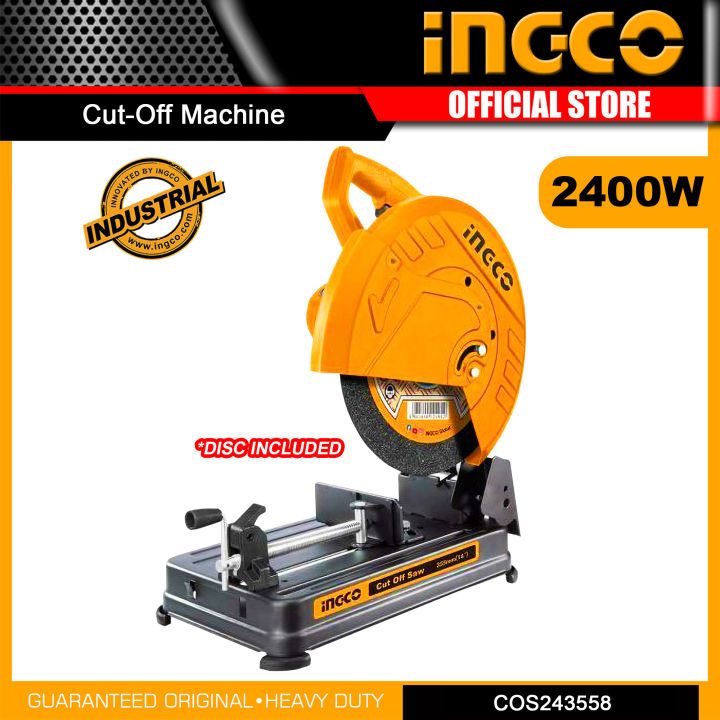 INGCO COS243558 Cut-Off Saw / Chop Saw Machine Heavy Duty 14" IPT ...
