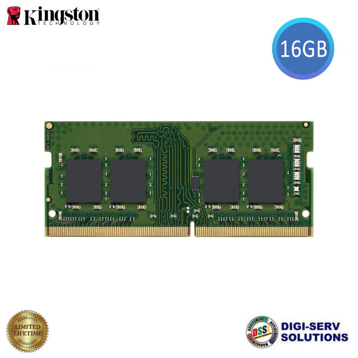 Kingston KVR32S22S8/16 16GB 3200MHz SODIMM D4 Memory Module, DDR4 ...