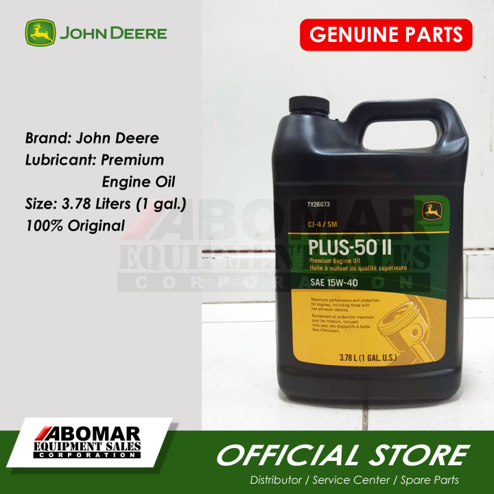 John Deere Plus-50 II Engine Oil 3.8 Liters | Lazada PH