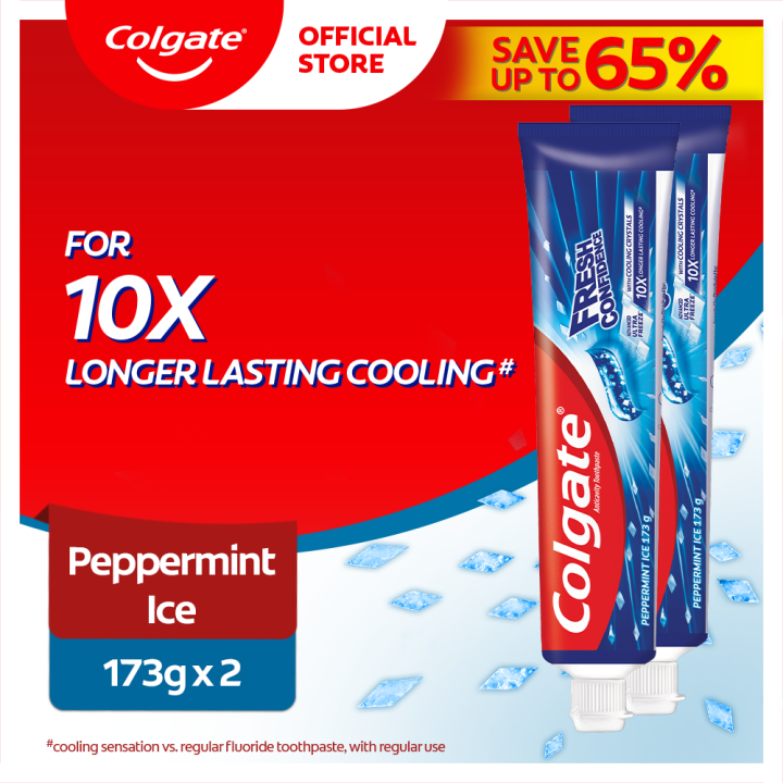 Colgate Fresh Confidence Anticavity Toothpaste with Cooling Crystals ...