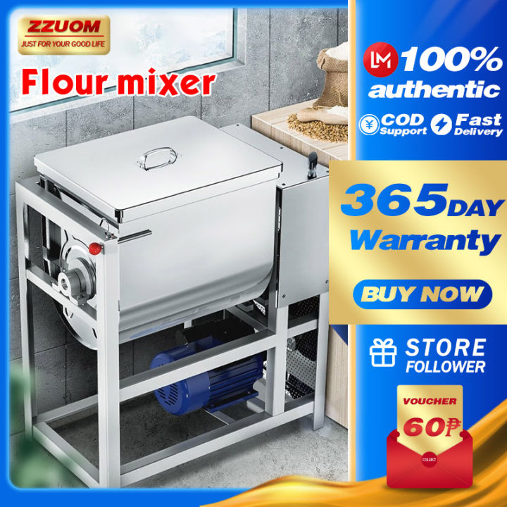 ZZUOM Dough machine commercial 5/15/25kg automatic kneading noodles mixing noodles large ...