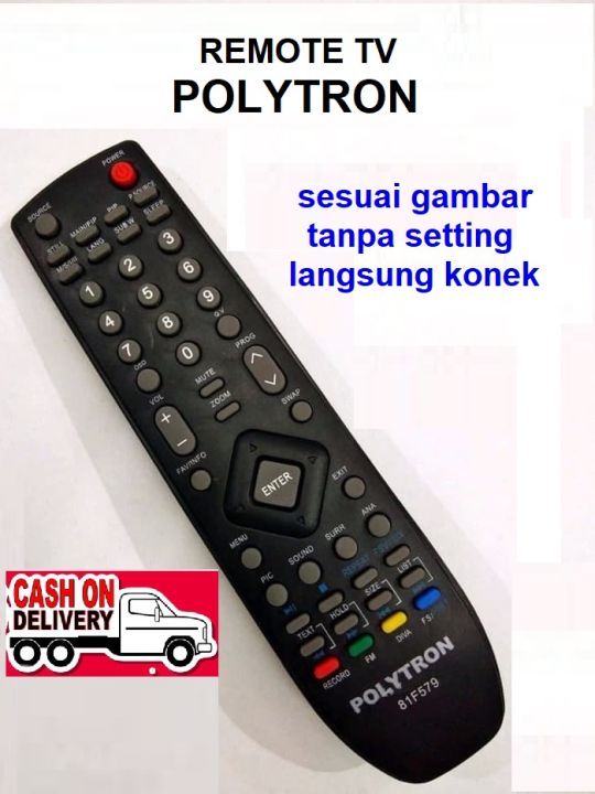 [COD]- TANPA SETTING & SESUAI GAMBAR Remote Remot TV Lcd Led POLYTRON ...