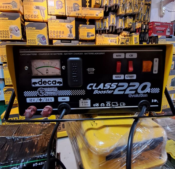 Deca Battery charger and quick starterBattery 12 - 24 Volt, 20 > 300 Ah ...