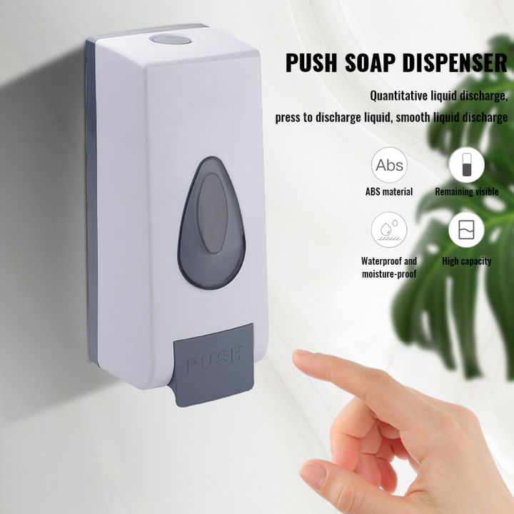Soap Dispenser Wall Mounted Manual Liquid Dispenser Shampoo Shower Gel ...