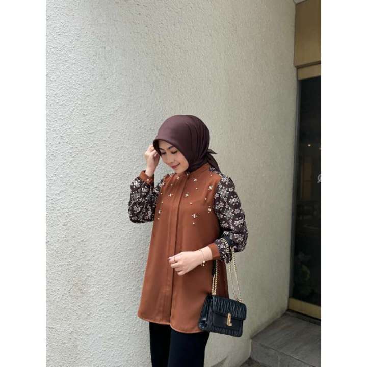 Lonila Noora Blouse - Teracotta | Lazada Indonesia