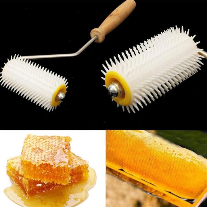 diypet zhaowei906 Beekeeping Tool Plastic Uncapping Needle Roller Bee Honey Extracting Equipment ...