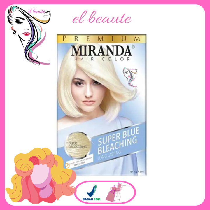 Miranda Hair Color Pastel Series Super Blue Bleaching | Lazada Indonesia