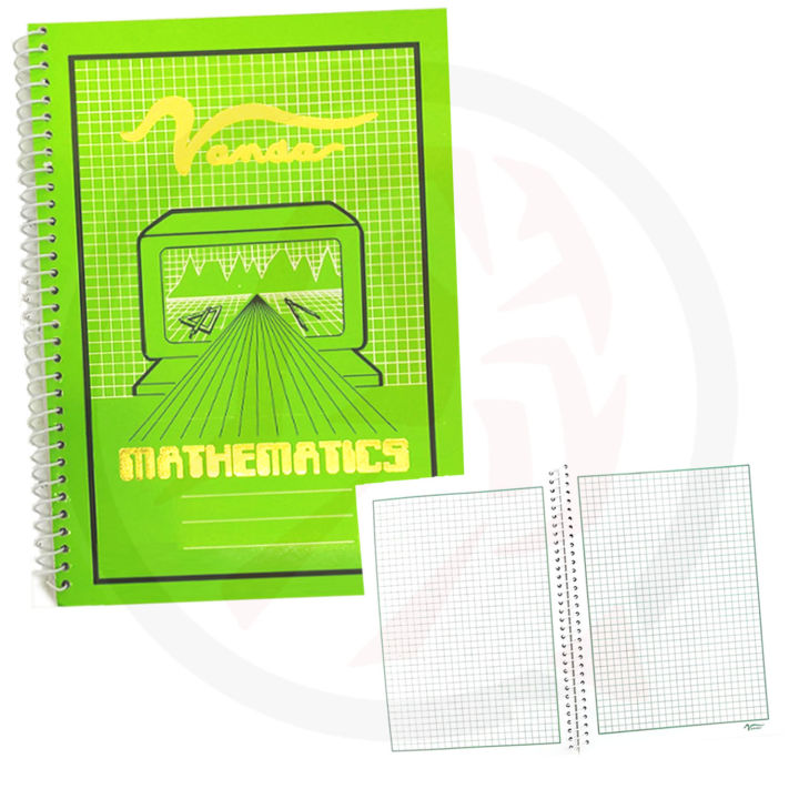 Vanda Math Graphing Notebook 6" x 8.5" 80pp Leaves Pages | Lazada PH