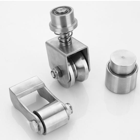 ️48/58mm/V/U/H 304 Stainless Steel Swivel Wheel 360° Rotational Sliding ...