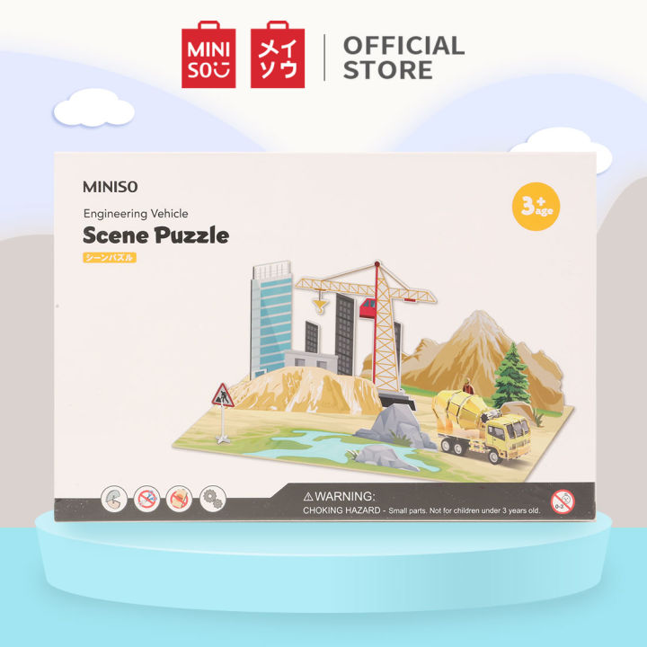 Đồ chơi ghép hình Miniso khủng long Interactive 3D Puzzle Scene Series ...