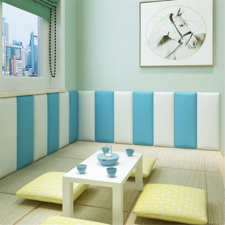 3D Anti-collision Soft Wall Cushion Pad Children's Room Protective Soft ...