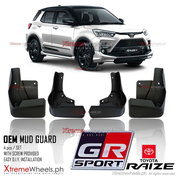 Toyota Raize G / GR / Turbo 2022-2025 with Screw Heavy Duty Mudguard ...