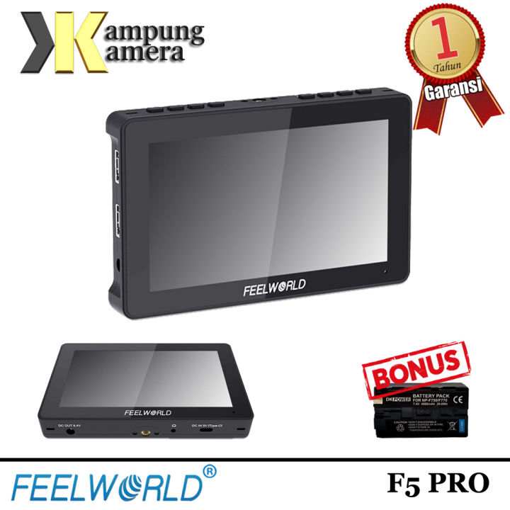 FeelWorld F5 Pro F5Pro 5.5 Inch 4K Touchscreen Monitor HDMI GARANSI ...