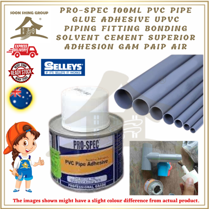 Pro-Spec 100ml PVC Pipe Glue Adhesive UPVC Piping Fitting Bonding ...